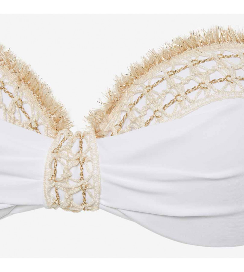 Bandeau bikini with cups